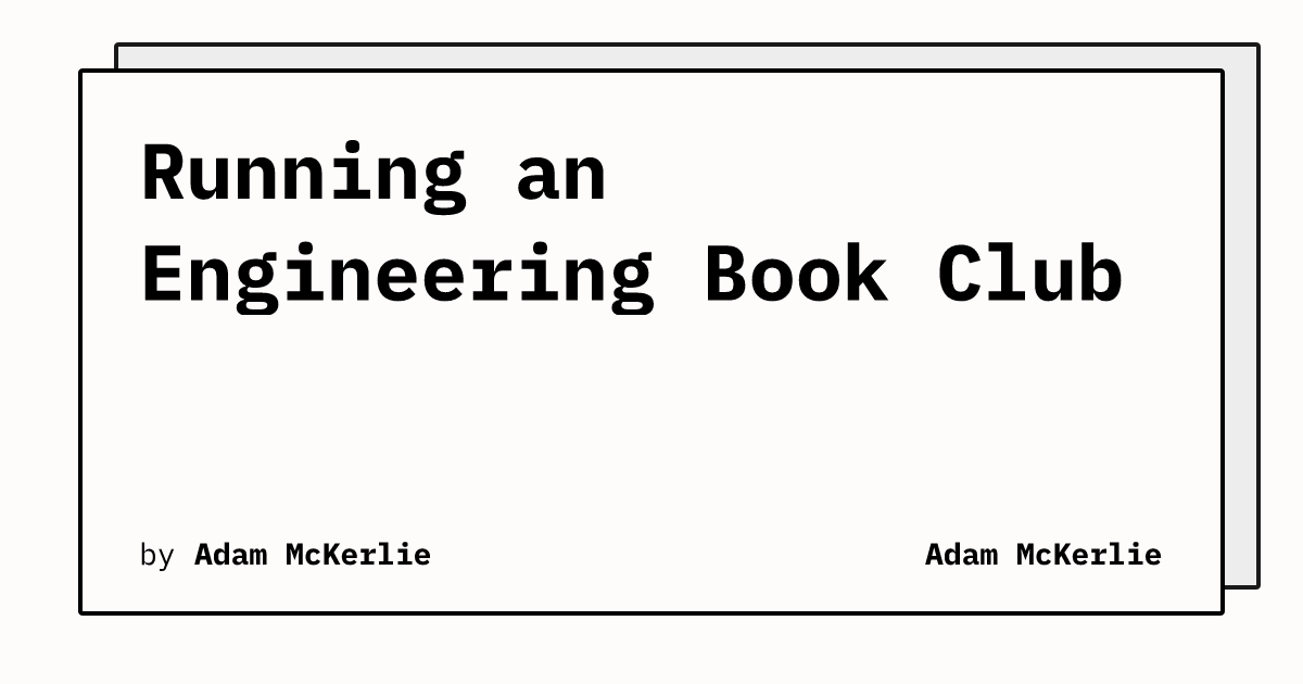 Running an Engineering Book Club